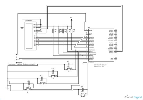 Fingerprint Based Electronic Voting Machine Circuit Diagram