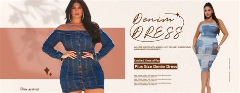 Plus Size Denim Dress Get Cheap Price Right Here
