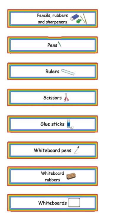 Rainbow Themed Classroom Lables Bundle Editable By Maria Kalafati