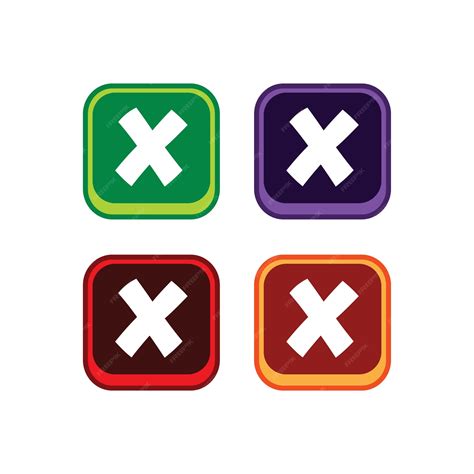 premium vector color app icon button game asset theme vector