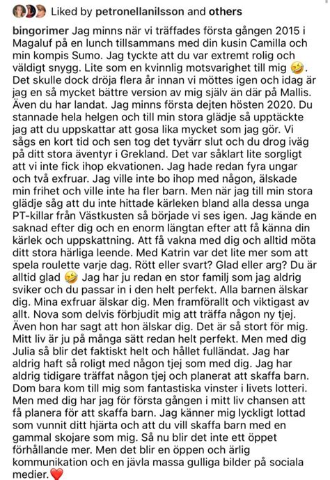 Bingo Rimér Och Julia Franzén Planerar Att Skaffa Barn Metro Mode