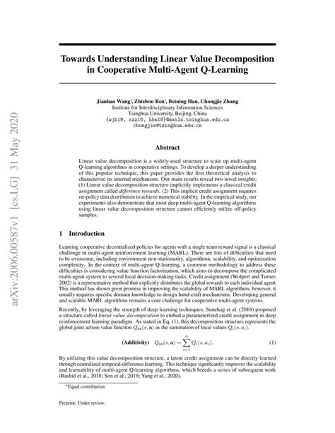 Towards Understanding Linear Value Decomposition In Cooperative Multi