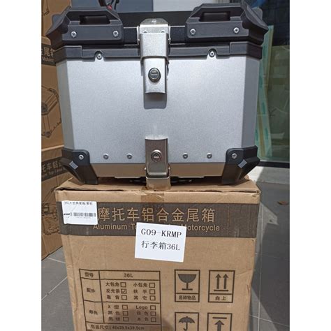 Top Box Silver Black 36l 45l189 X Design Aluminium Kosong Design