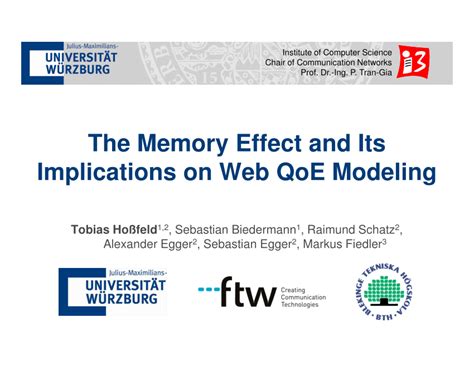 Pdf The Memory Effect And Its Implications On Web Qoe Modeling