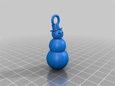 Free 3d File Snowman Ornament ☃️・3d Printer Model To Download・cults