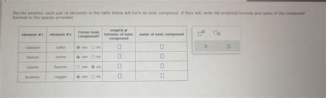 Solved Decide Whether Each Pair Of Elements In The T