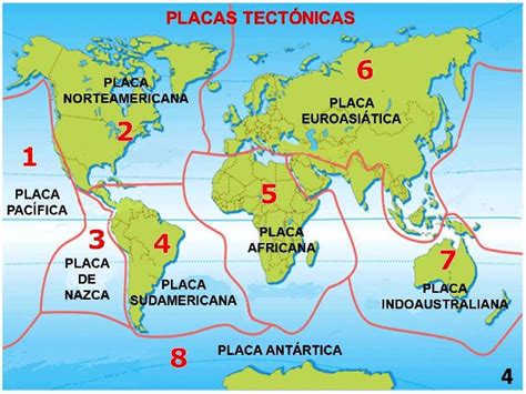 Placas Tectónicas Definición Tipos Nombres Movimientos Y Mapas