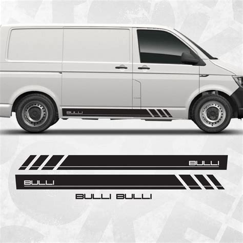Vw T4 T5 T6 Bulli Side Stripe Graphic Decals Fits Transporter