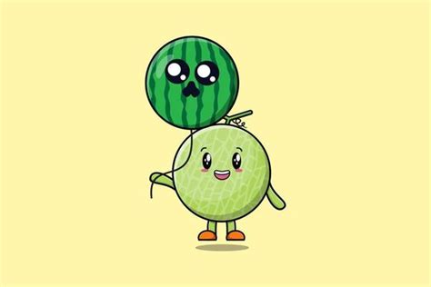 Cute Melon Vector Art Icons And Graphics For Free Download