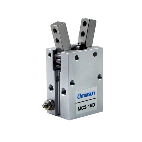 Anodized Aluminum Angular Compact Air Gripper Double Acting Mc2 16d