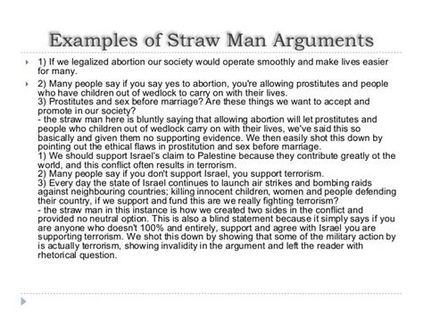 Straw Man Arguments