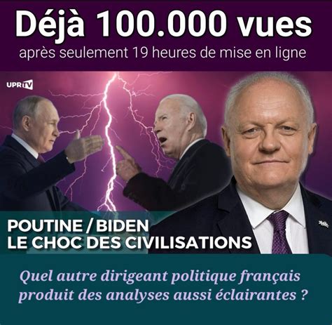François Asselineau On Twitter 🎥 𝗗𝗘́𝗝𝗔̀ 𝟭𝟬𝟬𝟬𝟬𝟬 𝗩𝗨𝗘𝗦 Le 21223