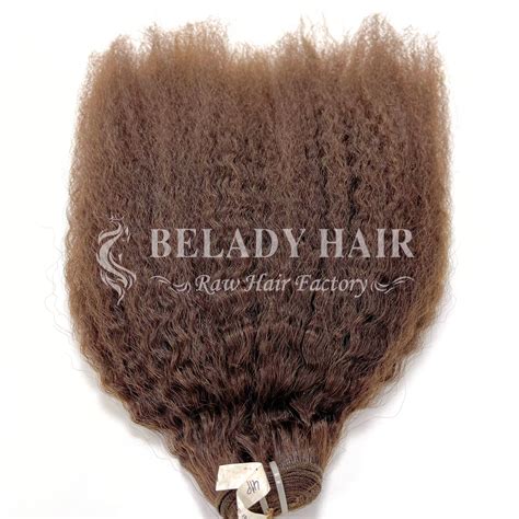 Weave 4c Kinky Straight Super Double Drawn Belady Hair Factory