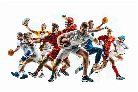 Collage Of Several Athletes Playing Different Sports Premium Ai