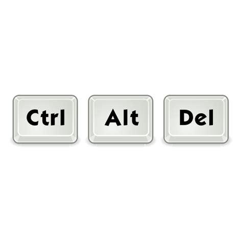 Free Svg Ctrlaltdelete Key Combination Vector Clip Art Nohat Cc