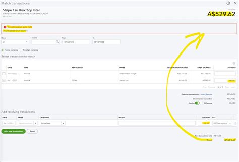Banking Add Resolving Transactions Not Working