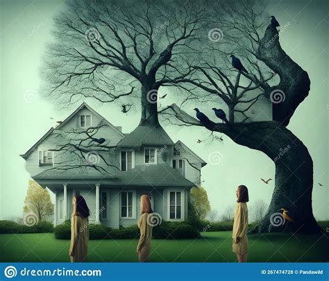 Surreal Art Generative Ai Illustration Stock Illustration