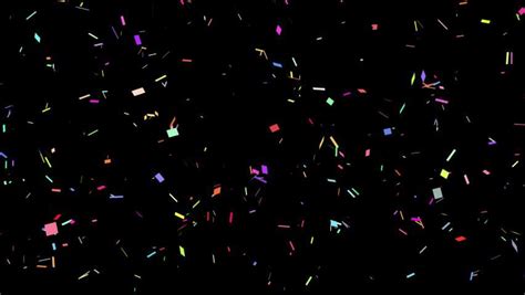 Falling Colorful Confetti Particles With Stock Footage Video Artofit