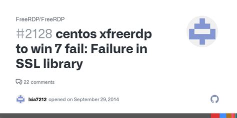 Centos Xfreerdp To Win Fail Failure In SSL Library Issue FreeRDP FreeRDP GitHub