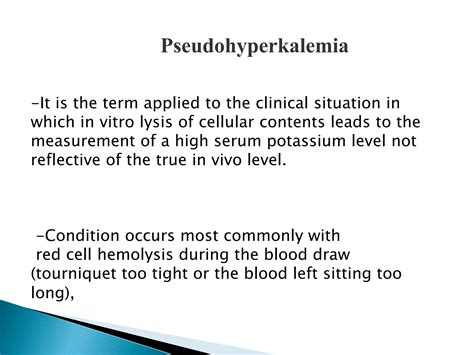 Hyperkalemia And Its Management Ppt