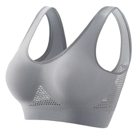 Sentmoon Sports Bras For Women Wireless Utral Thin Lightweight Back