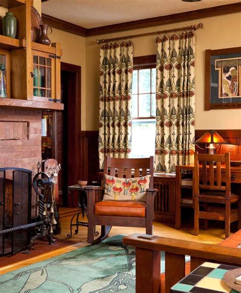 Arts And Crafts Textiles Then And Now Arts And Crafts Interiors Arts And Crafts Interior Design