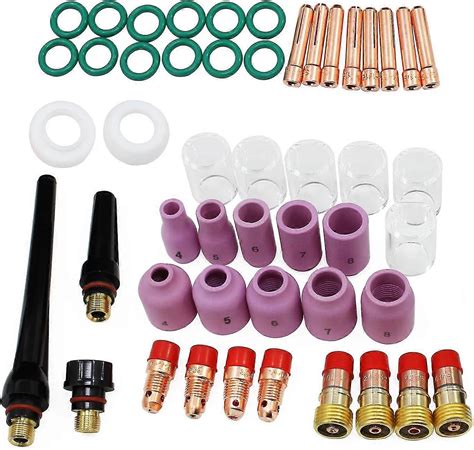 Winter 49 Pcs Tig Welding Torch Supplies Welding Collet Gasket Back