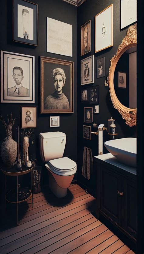 White And Black Vintage Bathroom