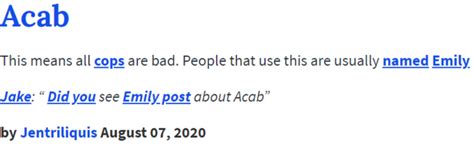 This Means All Cops Are Bad People That Use This Are Usually Named