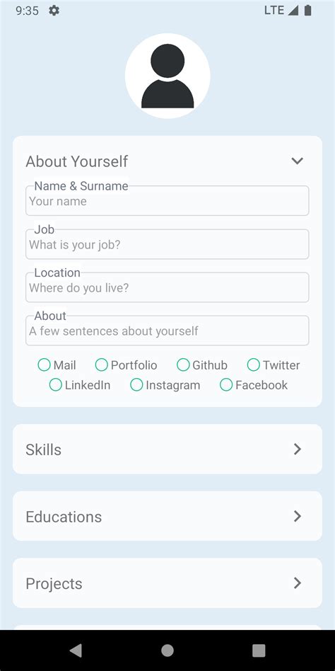 GitHub Metin Piskin CVMakerApplication React Native CV Maker Application