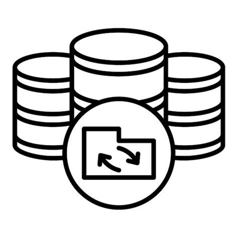 백업 아이콘 프리미엄 벡터