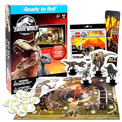 New Jurassic World Path Game Park Dinosaurs Board Spin Age 5 Fast