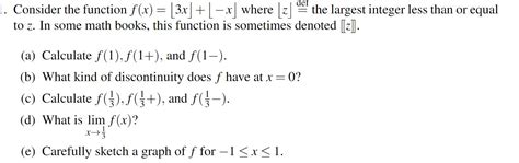 Solved Consider The Function Fx3x X ﻿where
