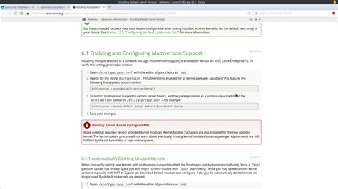 Opensuse Tumbleweed Needs True Multiple Version Kernel Support Ordinatechnic