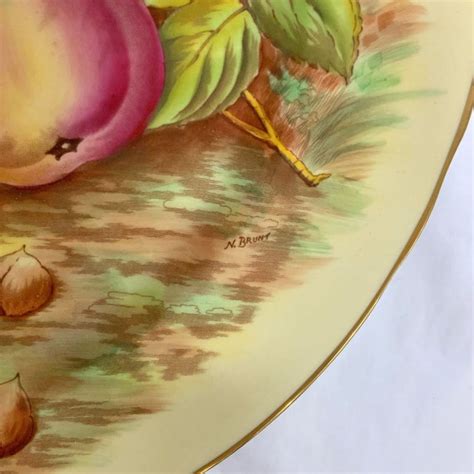 Aynsley Bone China Orchard Gold Pattern Cabinet Plate Pattern 7956