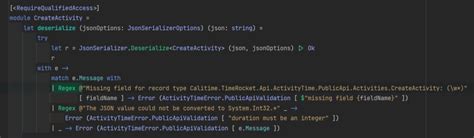 Todays Random F Code Regex Active Pattern In API Validation