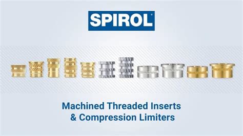 Spirols Machined Threaded Inserts And Compression Limiters Ethan Coulson