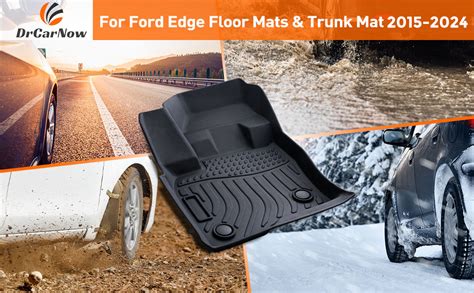 For Ford Edge Floor Mats Trunk Mat 2024 2023 2022 2021 2020 2019 2018