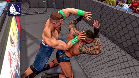 2K22 John Cena Vs Randy Orton HELL IN A CELL Gameplay YouTube