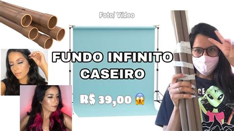 Como Fazer FUNDO INFINITO Caseiro Gastando POUCO YouTube