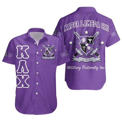 Kappa Lambda Chi Short Sleeve Shirt Letter Color