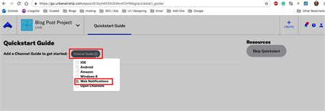 how i got web push notifications to work on my site using airship