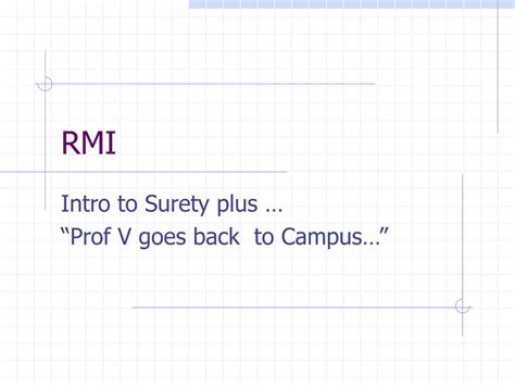 Ppt Rmi Powerpoint Presentation Free Download Id6640554