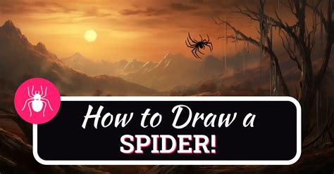 How To Draw A Spider Step By Step Easy Steps