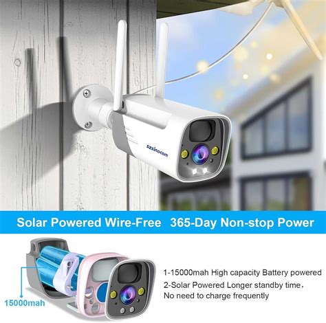 Szsinocam 3mp 2k камера за наблюдение Hd соларна камера Wifi Ir нощно