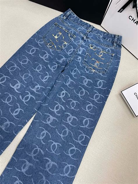 C Full Print Double C Super Cool Slim Fit Long Jeans Gathya