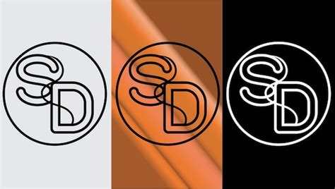 Premium Vector Initial Letter Sd Logo Design Creative Modern Symbol