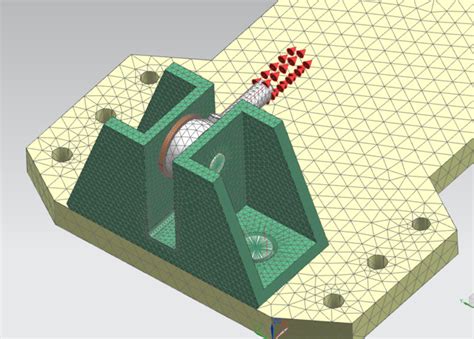 Modeling An Assembly With A Bolt Nut And Three Elements In Between Nastran Nx12