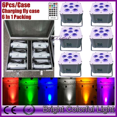 RGBWA UV Wedding Led Battery Wireless Dmx Led Par Up Lighting With