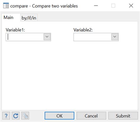 Use Of Compare Command In Stata To Compare Variables